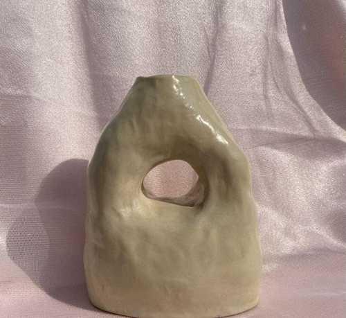 Керамическая ваза ручной работы/ ваза из керамики