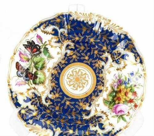 Декоративная тарелка фарфор ифз Николай I 1830-40е