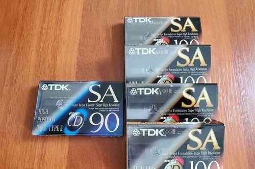 Аудиокассеты новые запечатанные TDK SA-100