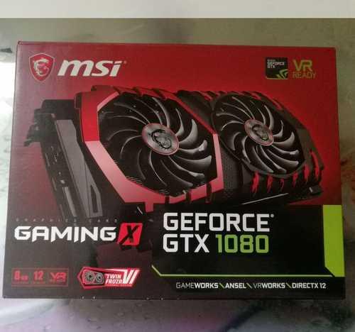 Видеокарта MSI GTX 1080 8GB gaming X