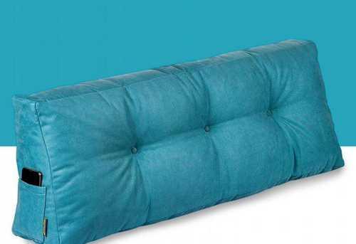 Диванная подушка длинная из замши 120 см
