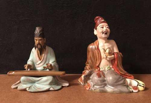 Статуэтка керамич. "Китайские монахи с язычком"