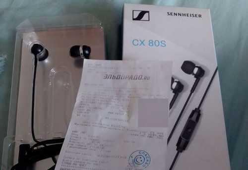 Наушники Sennheiser CX 80S черный новые panasonic