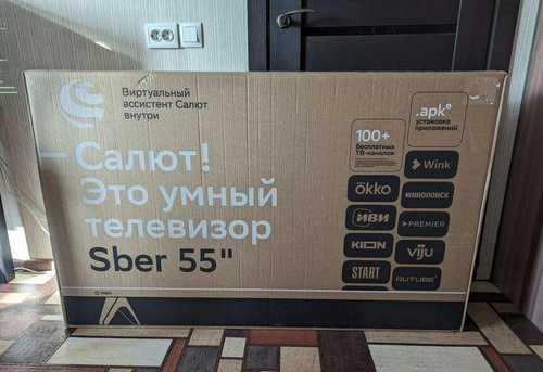 Телевизор sber sdx-55u4127, 55"(139 см), uhd 4k