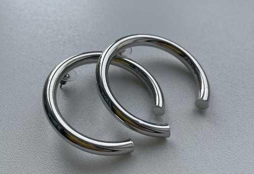 Сережки кольца бижутерия