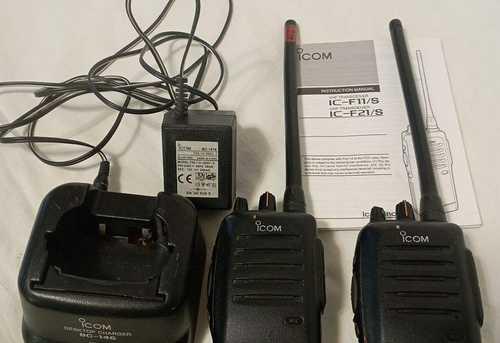 Комплект: рации 2 шт Icom IC-F11