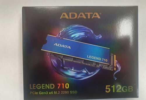 512 гб SSD M.2 накопитель adata legend 710