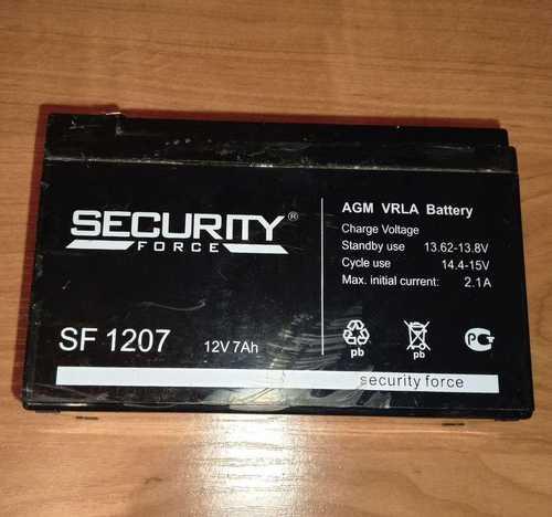 Аккумулятор Security Force SF 1207 (12V 7AH)