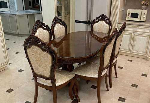 Стол и стулья Столовая мебель "Мокко"