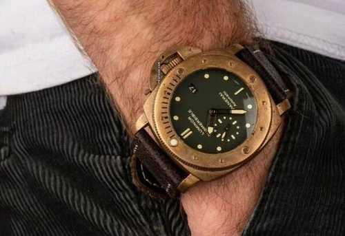 Часы из бронзы Panerai Submersible PAM00382 новые