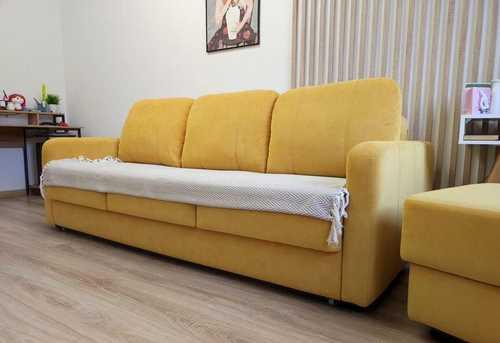 Желтый диван Томас и банкетка Старк от MZ5 group