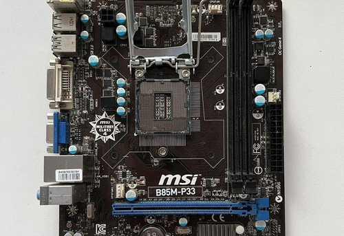 Материнская плата MSI B85M-P33