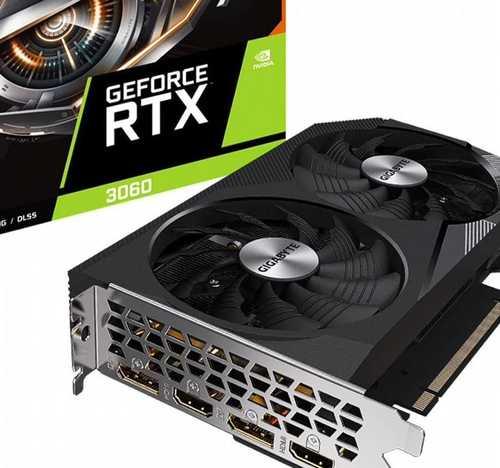 Новая Gigabyte GeForce RTX 3060 WindForce OC 12Gb