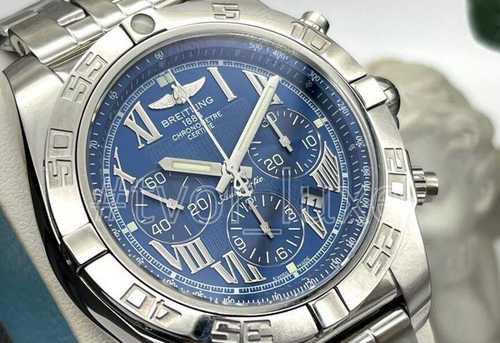 Часы breitling chronomat 44 blue dial