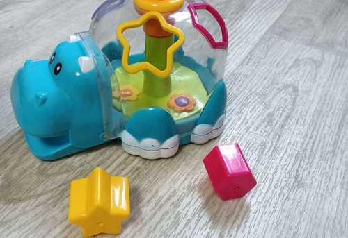 Игрушка бегемот, сортер+юла