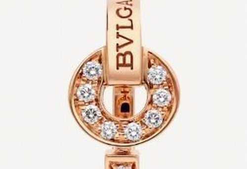 Золотое кольцо с бриллиантами в стиле Bvlgari