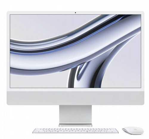 Моноблок Apple iMac 24 2023 (mqrk3), 8/512 гб, серебристый (гравировка)