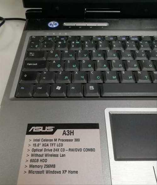 Ноутбуков Asus A3H