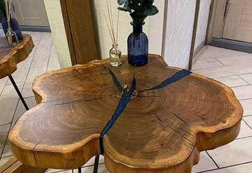 Стол, журнальный стол, из слэба массива дерева