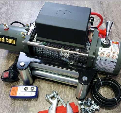 Лебедка автомобильная Electric Winch 12v 12000lbs