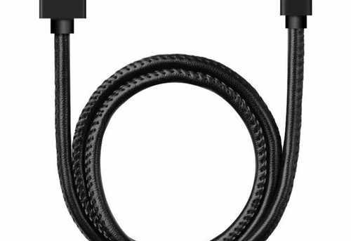 Кабель Deppa Leather USB - microUSB, 1.2 м, черный