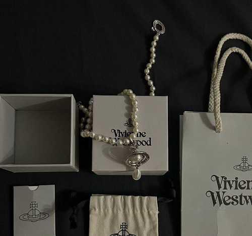 Колье Серьги Кулон сердце Vivienne Westwood