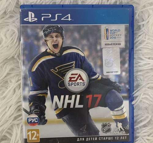 Игра на диске NHL 17 на PS4