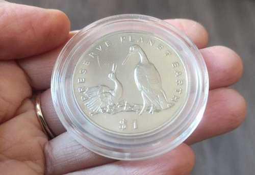 Монеты с птицами и сурикатами. Оригиналы