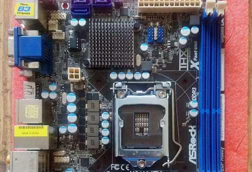 Плата Asrock H61M-ITX, LGA1155