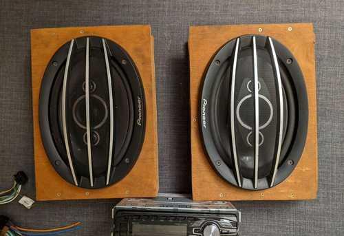 Автоакустика Pioneer (колонки+магнитола)