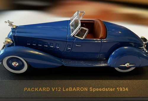 Packard V12 LeBaron Speedster. 1934 1/43 ixomuseum