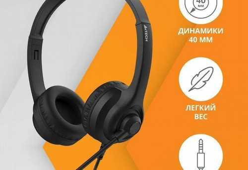 Новая Наушники с микрофоном A4Tech HS-8i черный 1