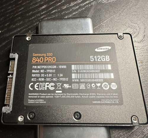Ssd samsung 840 pro 512gb
