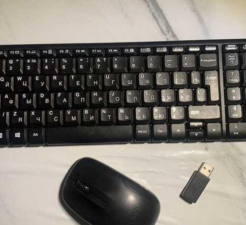 Клавиатура + мышь Logitech K220