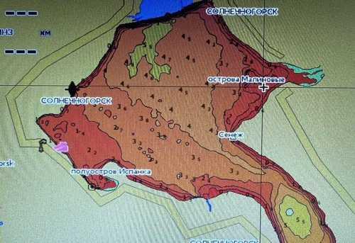 Карта глубин для Lowrance