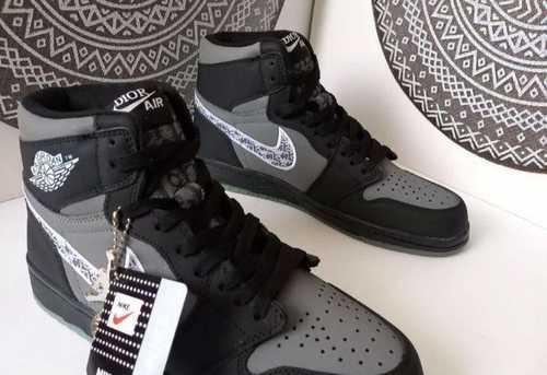 Кроссовки Nike air Jordan Dior (шерсть)