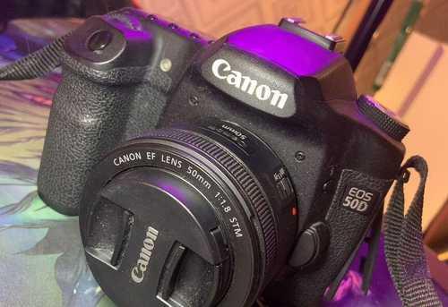 Зеркальный фотоаппарат canon 50d