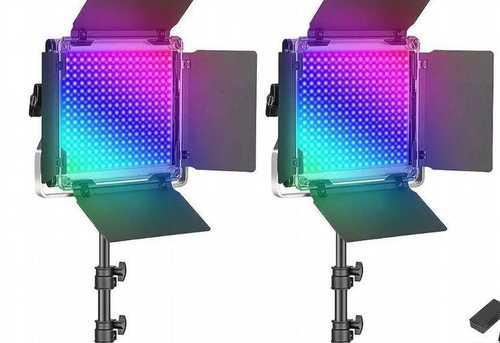 Видео свет прожектор мощный RGB