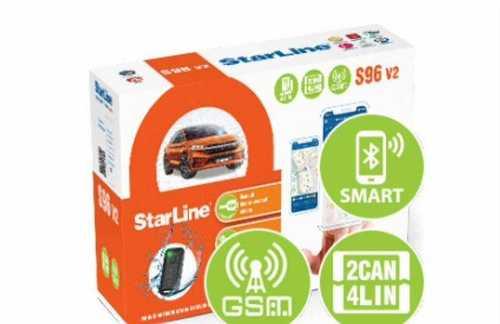 Сигнализация StarLine S96 V2 BT 2CAN+4LIN GSM
