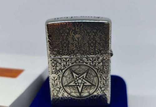 King of hell зажигалка zippo armor sterling diy