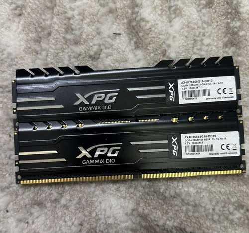 Оперативная память Adata XPG DDR4 (2x8) 16gb