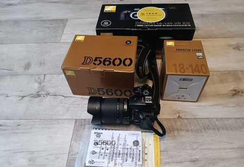 Зеркальный фотоаппарат nikon D5600 Kit 18-140 VR