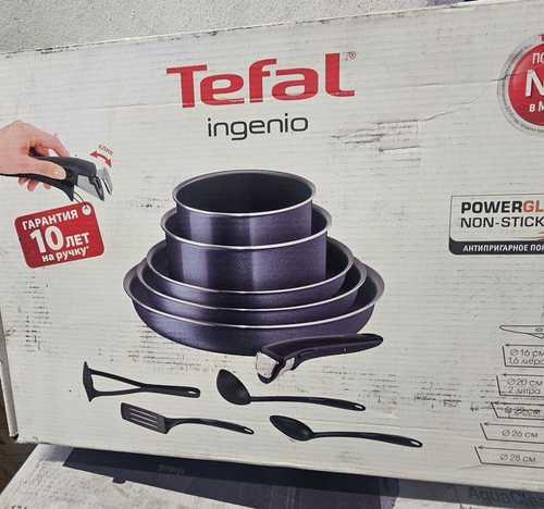 Набор посуды Tefal Ingenio Twinkle Grey