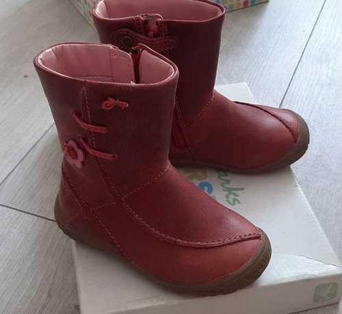 Сапожки кожа Clarks (Англия) новые обувь сапоги