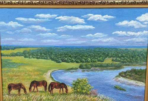 Картина "Три коня"