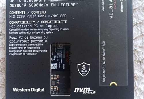 500 гб Внутренний SSD-диск Western Digital SN770