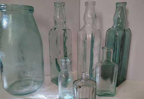 Старинные флаконы, пузырьки, бутылочки,баночки