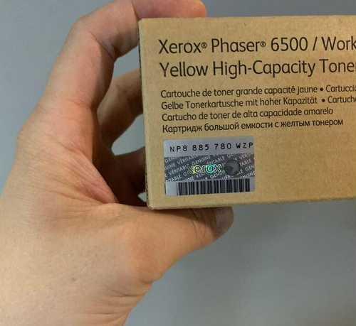 Картридж Xerox лазерный желтый XL 106R01603