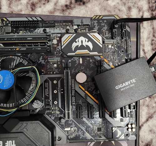 Комплект asus tuf gaming b360-pro + intel G4930 ss