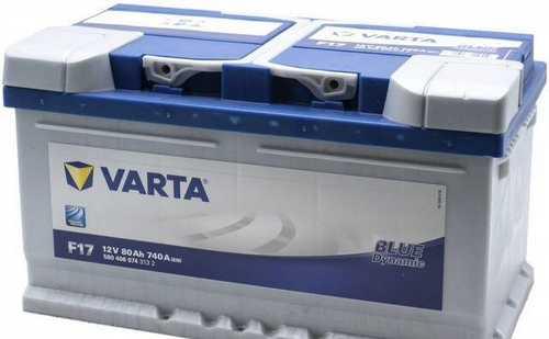 Аккумулятор varta Blue Dynamic (F17) 80 Ач 740 А о